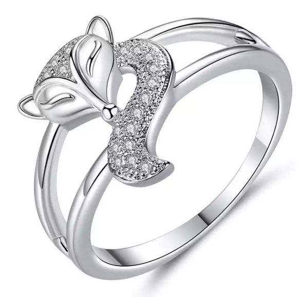 Jewelry | Foxy Ring Silver Fox Ring Animal Statement Ring | Poshmark